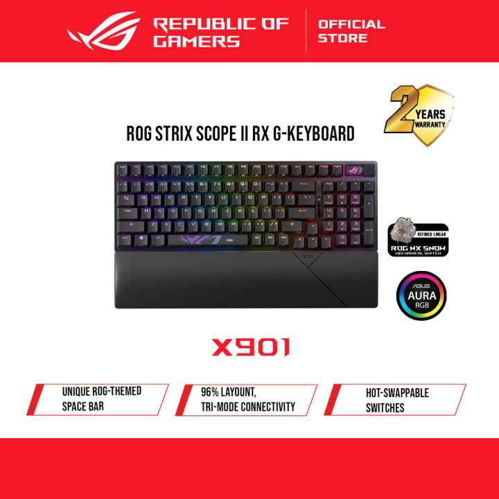 ROG Strix Scope II 96 X901 Wireless gaming keyboard with tri-mode ...