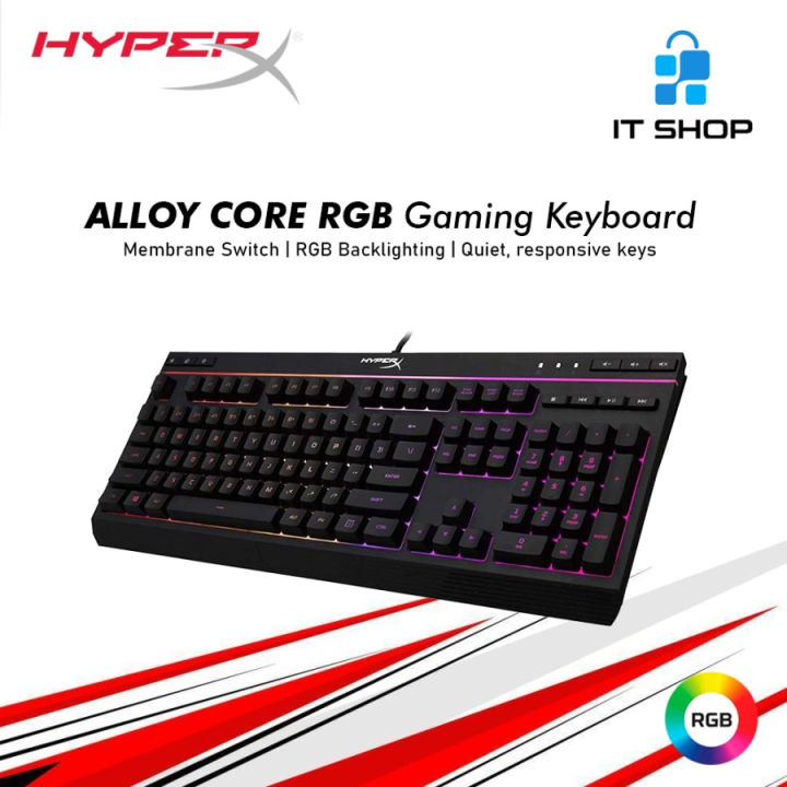 HyperX Alloy Core RGB Gaming Keyboard - Membrane Switch | Lazada Indonesia