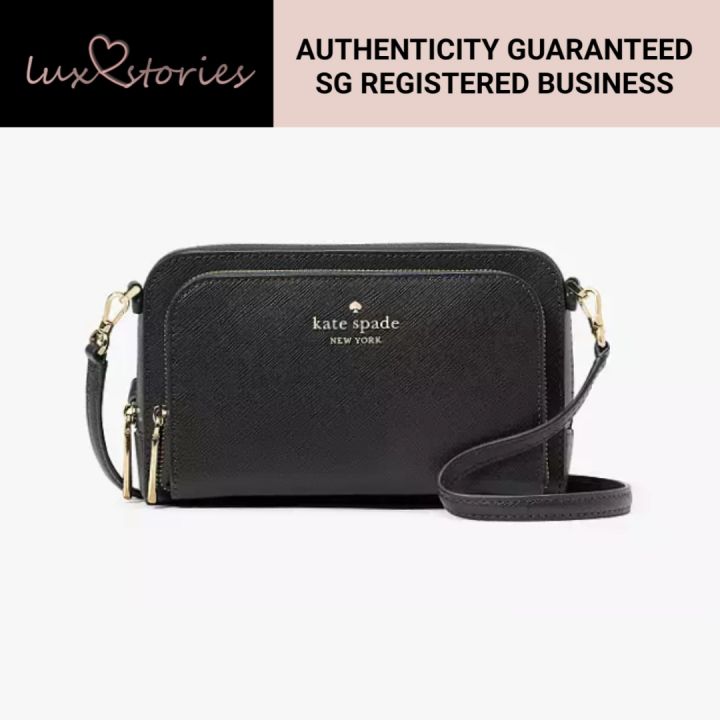 PRE-ORDER (LLS) Kate Spade Staci Dual Zip Around Crossbody KG036 | Lazada Singapore