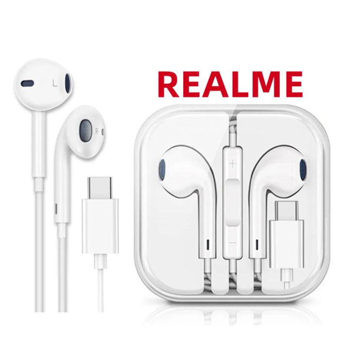 Realme Earphone USB C Headphone for Realme 8 8i 9 pro 9i 6 C3 5 7 X7 ...