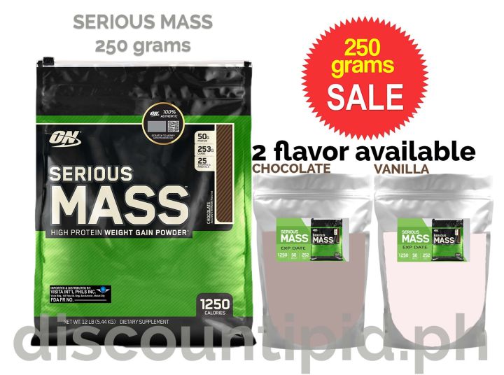 Lowest Price! 250g ON Serious Mass Chocolate flavor | Lazada PH
