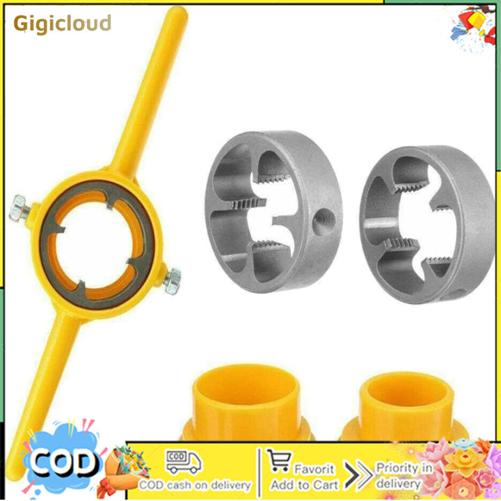 👍High Quality👍6pcs PVC Pipe Threader NPT Thread Tap Die Set Powerful 1/ ...