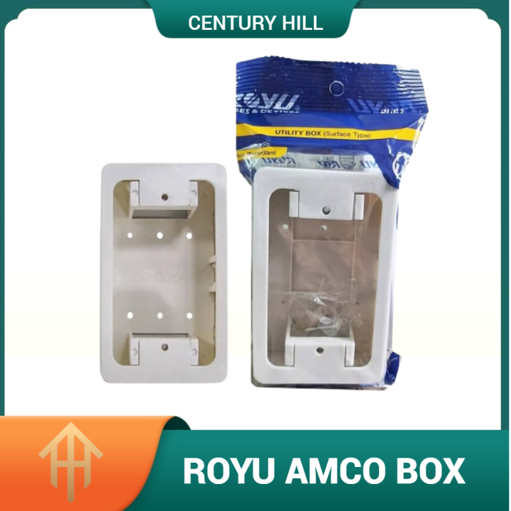 Amco Box Royu PVC / Surface Type Utility Box with Tox and Screw ...