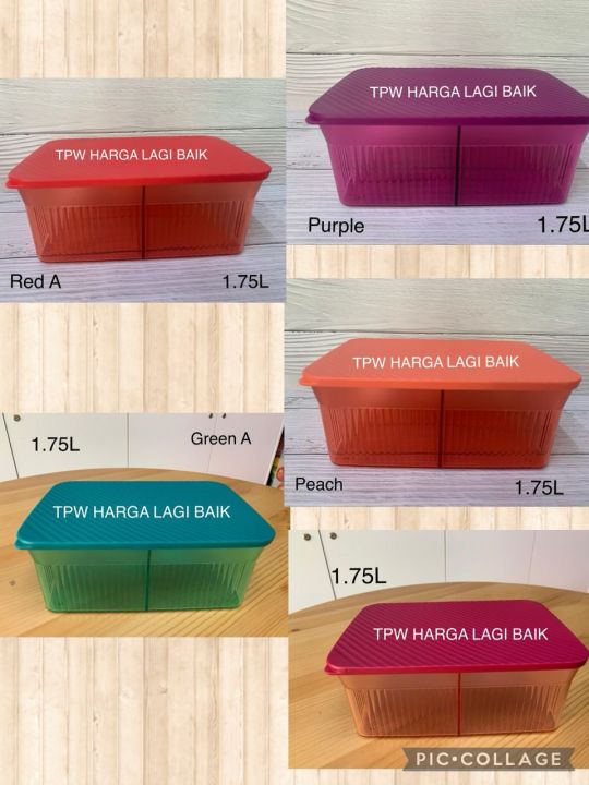Tupperware Snack It 1.75L / Bekas Kuih Raya Kedap (1pc) | Lazada