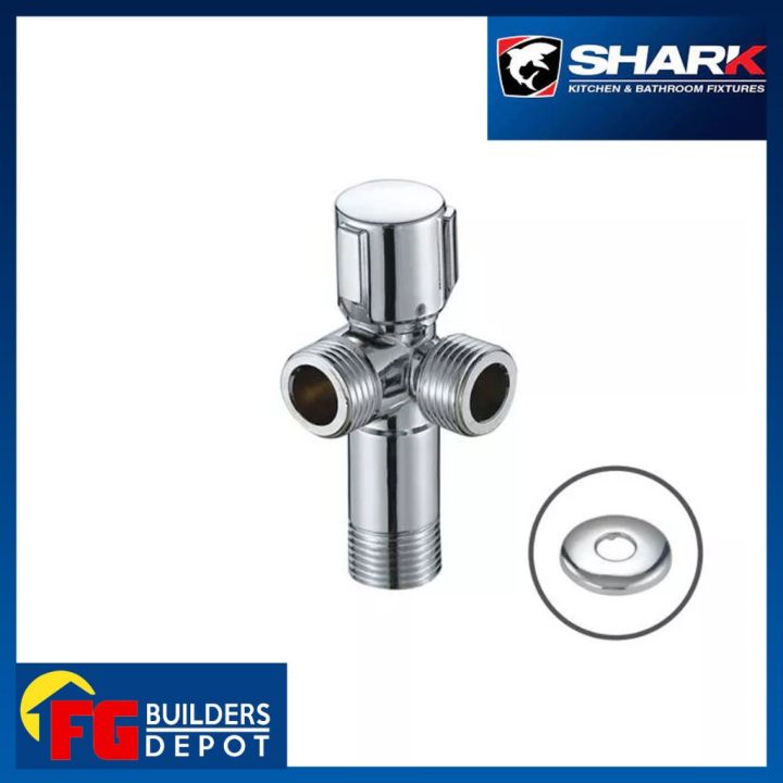 SHARK 3 WAY ANGLE VALVE SF2595 1/2X1/2 | Lazada PH