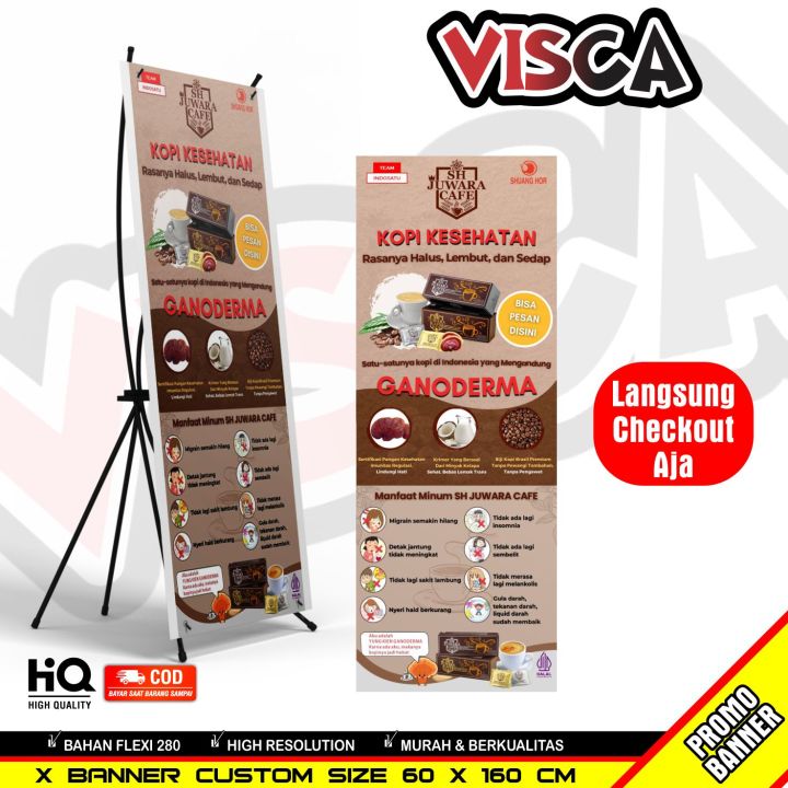 Spanduk X Banner Kopi Kesehatan - Ukuran 60 x 160cm | Lazada Indonesia