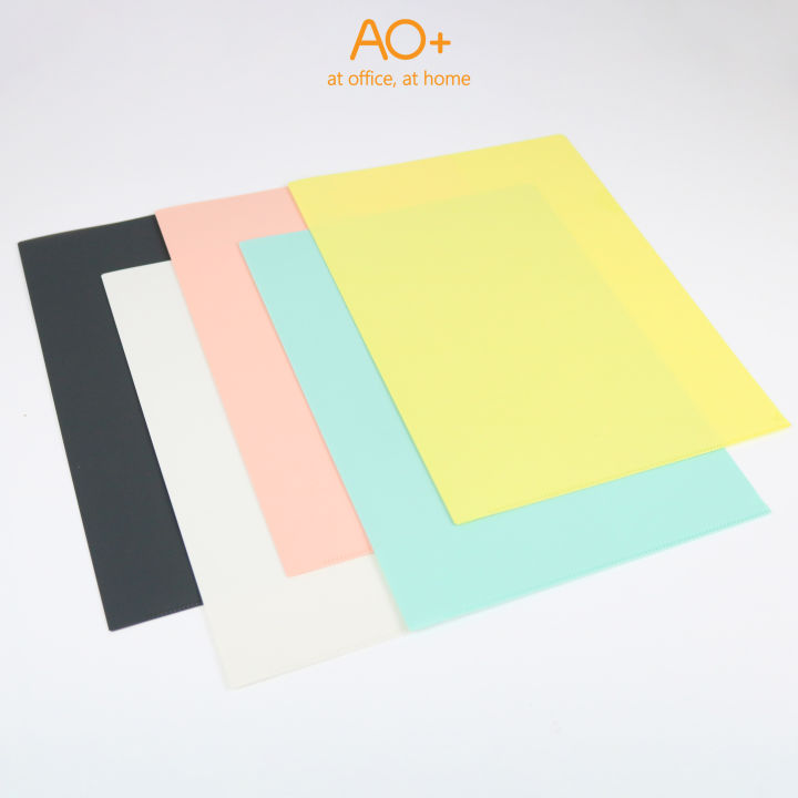 Bìa Lá A4 Silky AO+ (Bìa Hở 2 Cạnh) Nhựa PP/ A4 (5 Cái/Bộ) LH301 | Lazada.vn