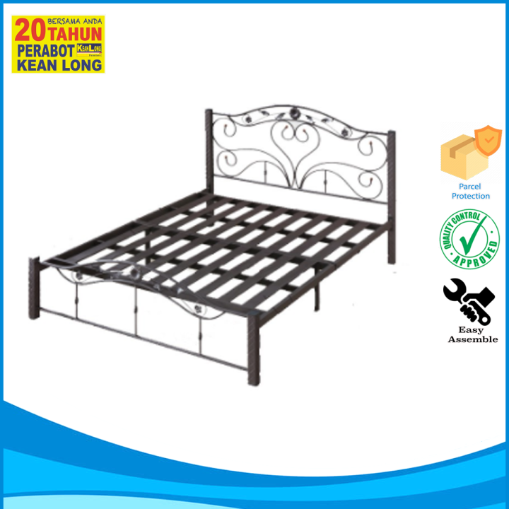 BTE Katil Queen Besi / Katil Kelamin Besi / Katil Besi / Queen Bed ...
