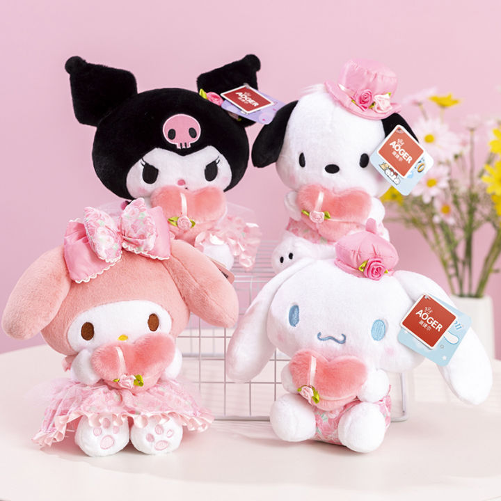 2024 New Original Sanrio Luxury Kuromi Plush Toy High Quality Cinnamoroll My Melody Doll Cute ...