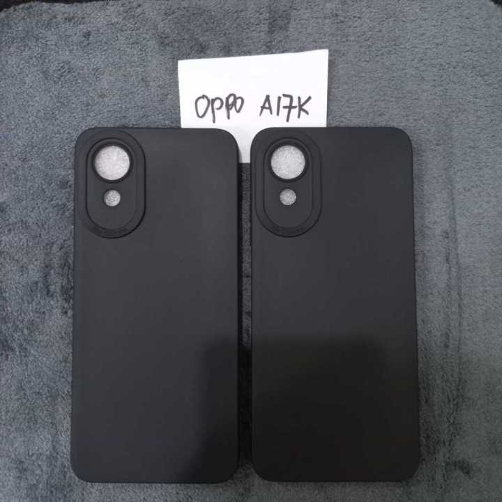 Softcase Black Matte Oppo A17 , A17K Case Silikon Hitam Polos | Lazada ...
