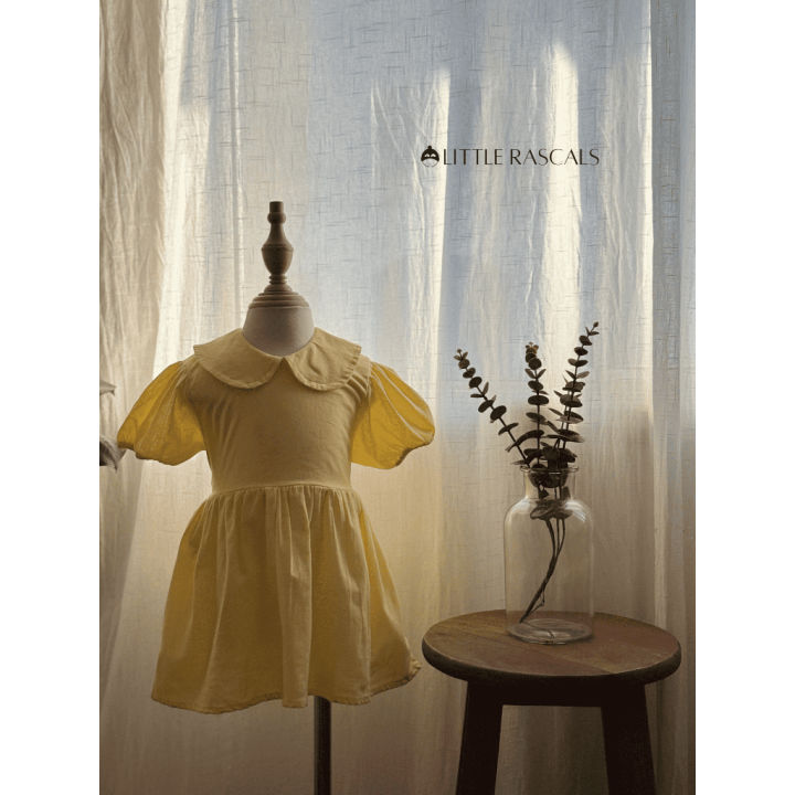 Dress for Girls Baby and Kids Little Rascals Cotton Linen Athens 1-6 ...