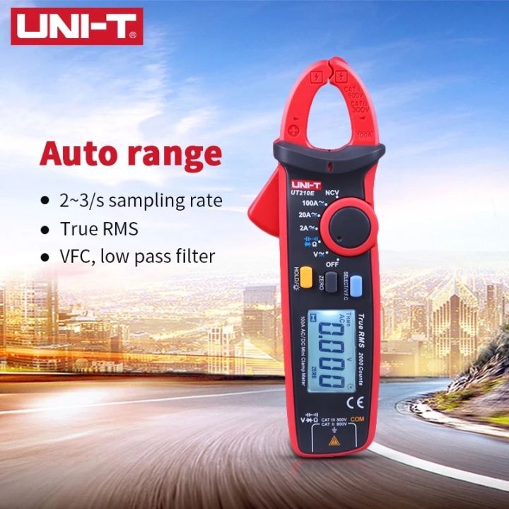 UNI-T UNI T Mini Clamp Meter UT210E ดิจิตอล True RMS AC/DC เครื่องทดสอบ ...