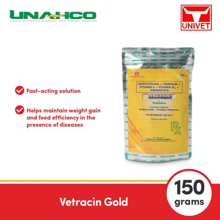 UNIVET Vetracin Gold with Probiotics 150g | Lazada PH