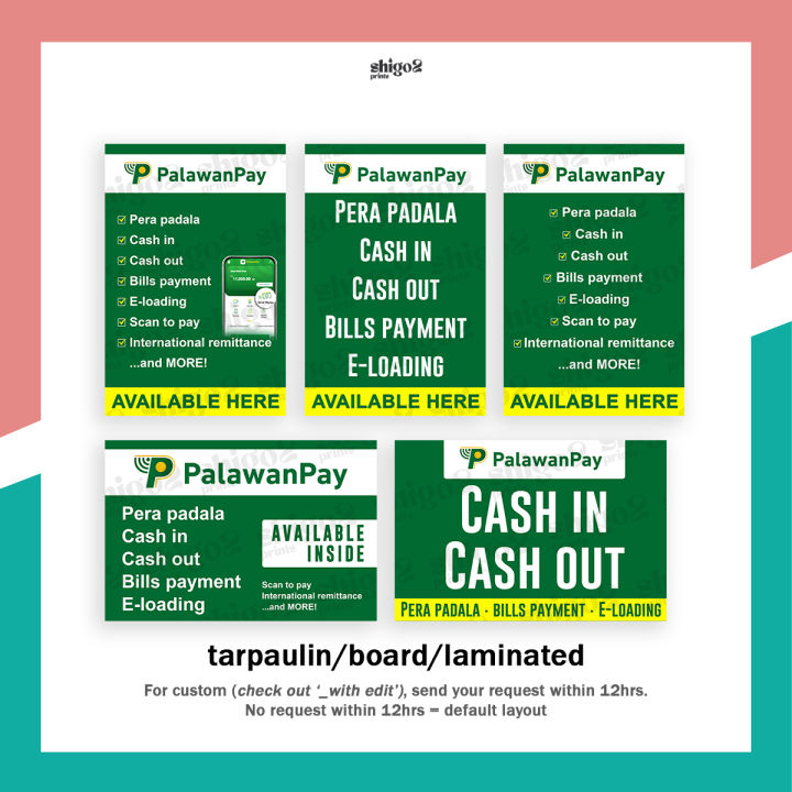 Palawan Pay Business Tarpaulin Signage | Lazada PH