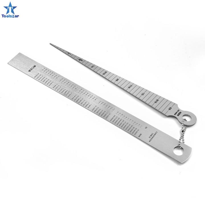 Toolstar Stainless Steel Taper Feeler Gauge for Precise Gap Readings ...