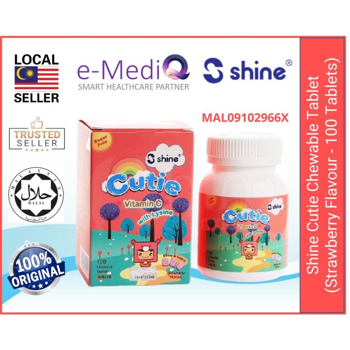 Shine 100's Cutie Vitamin C / Multi Vitamin With Lysine Chewable ...