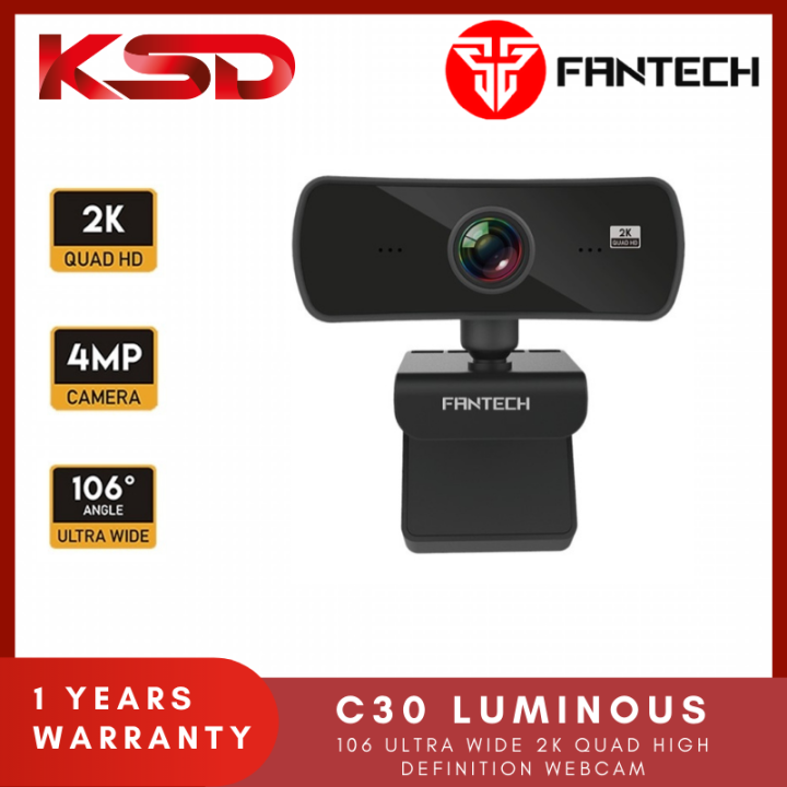 Fantech C30 Luminous 106 Ultra Wide 2K Quad High Definition Webcam | Lazada