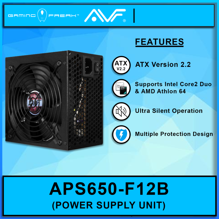 AVF APS650-F12B | Standard ATX Power Supply Unit | Lazada