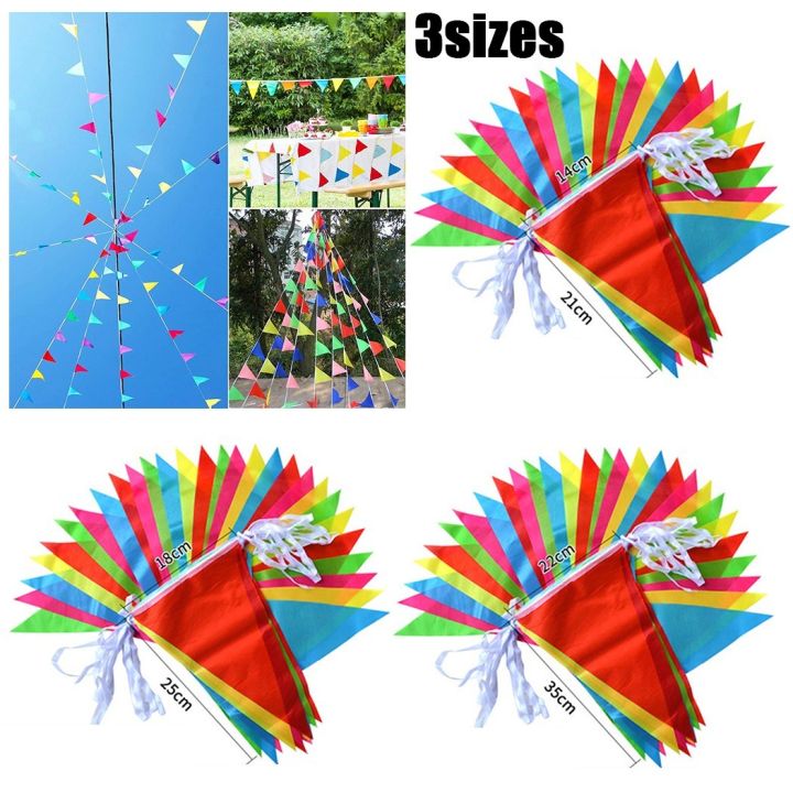 Multi Colour Triangle String Flag Banner Bunting Party Event Home ...