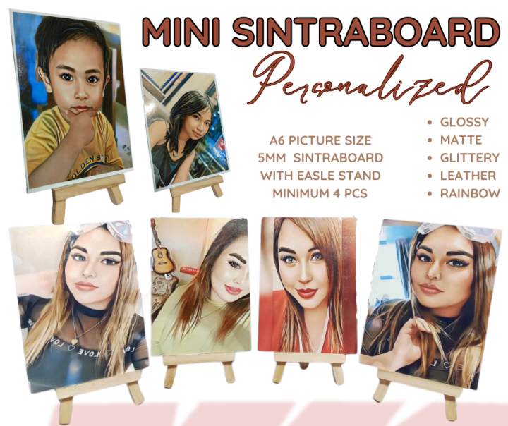 Personalized Mini sintra board with wooden stand Perfect PICTURE DESK ...
