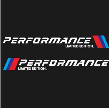 2pcs Car Stickers M Performance Limited Edition Side Door Reflective ...