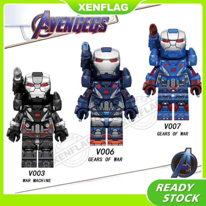 Mesin อเวนเจอร์ไอรอนแมน Minifigures & Blok Bangunan Mainan Rakit ...
