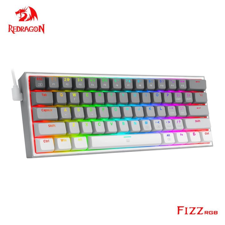 REDRAGON Fizz K617 RGB USB Mini Mechanical คีย์บอร์ดแบบมีสายสำหรับเล่น ...