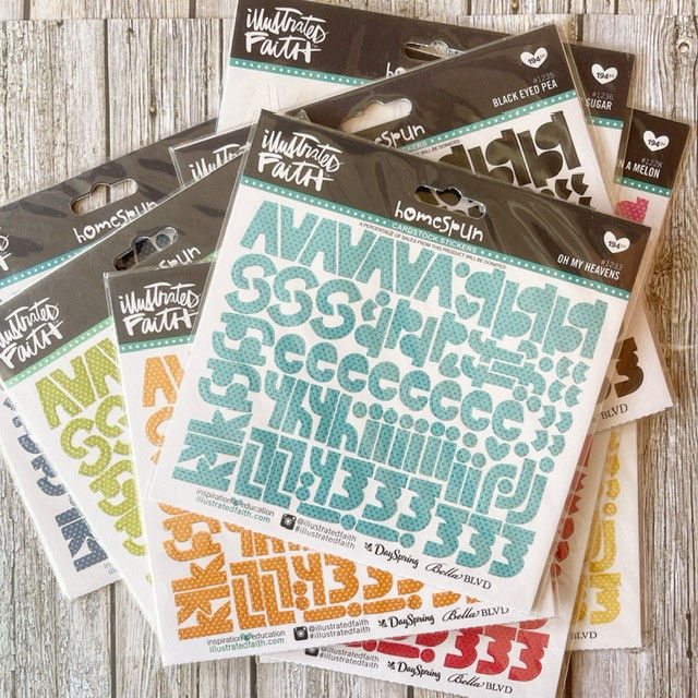 Illustrated Faith 6x12 Homespun Cardstock Alphabet Stickers | Lazada