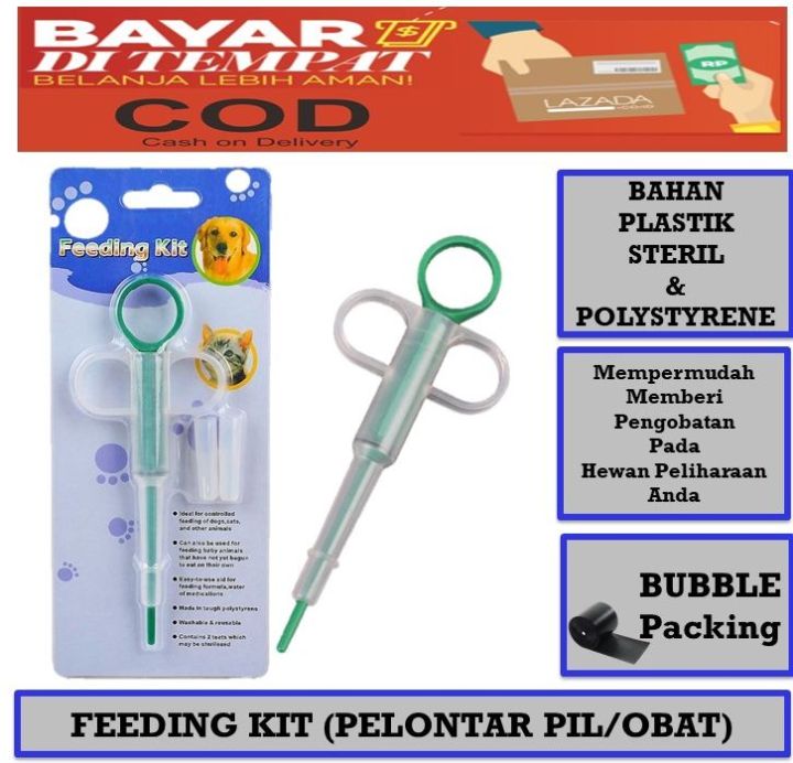 TOKO SEMAR - Pil Gun Alat Pelontar Obat Kucing Anjing Kelinci FEEDING ...