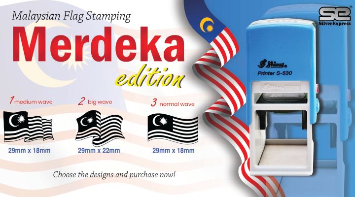 MALAYSIA FLAG STAMPING-JALUR GEMILANG / RUBBER STAMP / SELF-INKING | Lazada