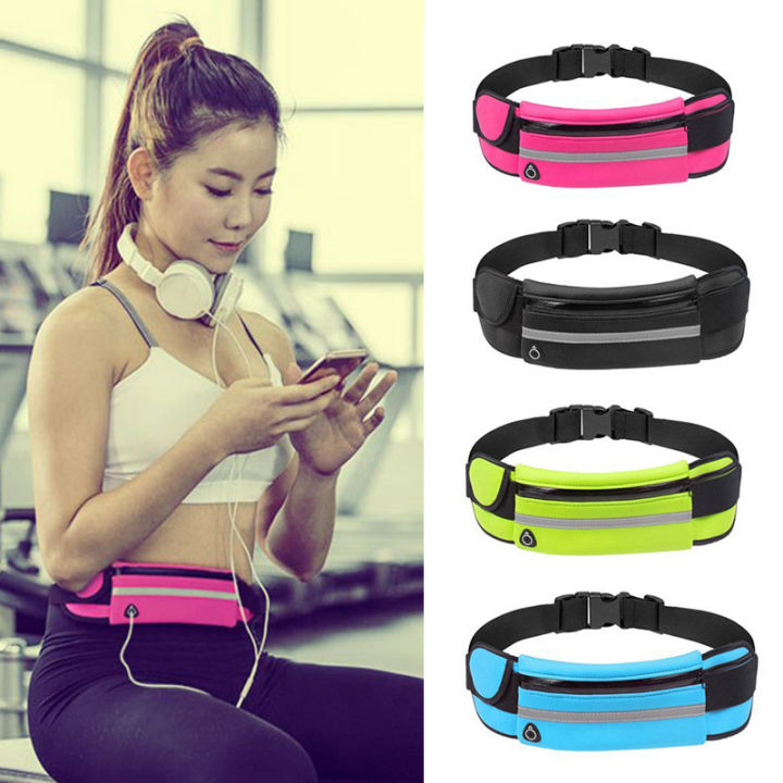 Woman Waist Belt Sport Runner Zipper Belly Bag Fitness Pouch (5 colors ...