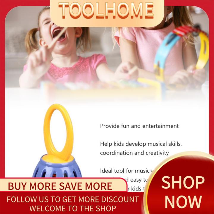 Handled Cage Bell Plastic Educational Cage Bell Rattle Easy To ...