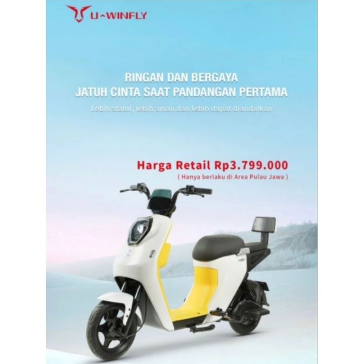 sepeda listrik uwinfly m60 | Lazada Indonesia
