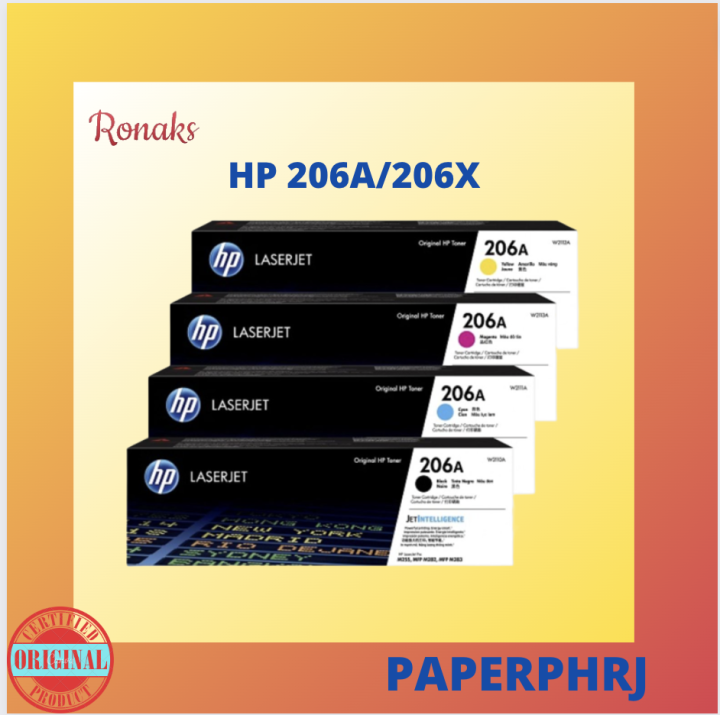 HP 206A HP206 A /206X HP206 X High Yield Original LaserJet Toner ...