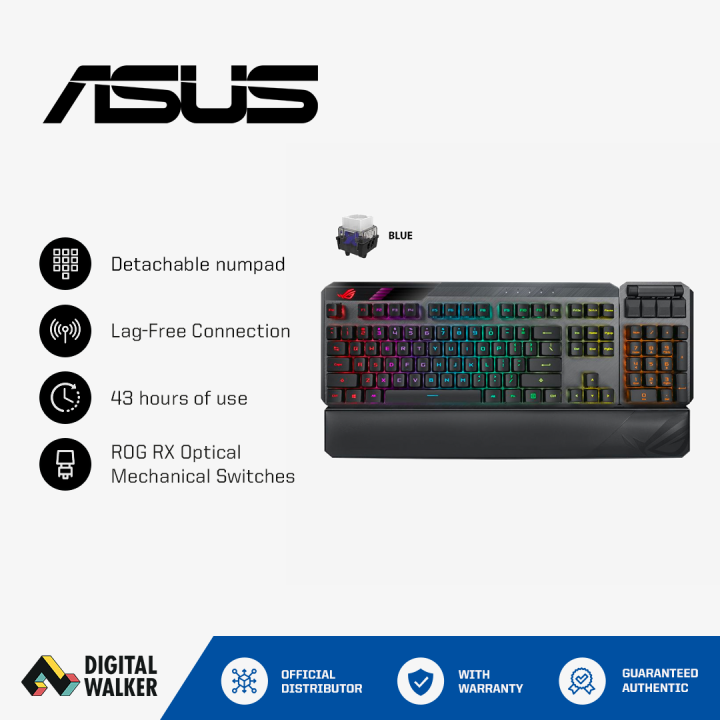 [Digital Walker] Asus Rog Claymore II Wireless Gaming Keyboard | Lazada PH