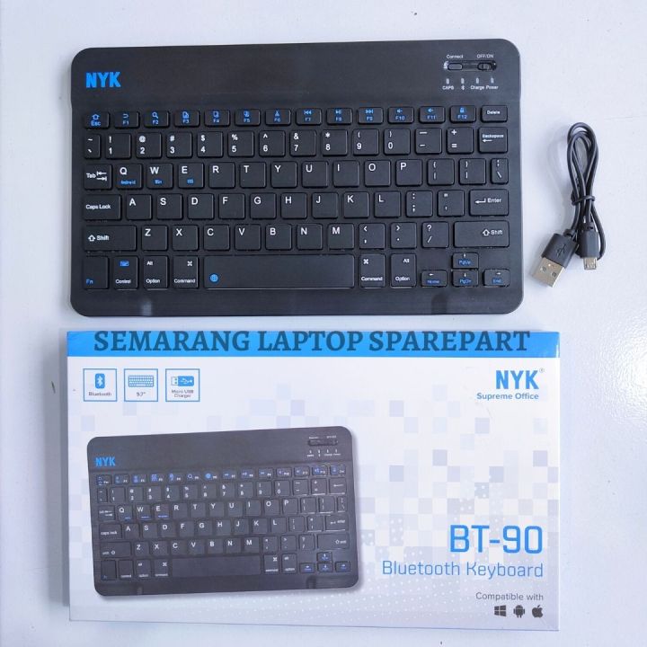 NYK BT-90 Keyboard Bluetooth Mini Slim Android Hp Ios Windows Macbook ...