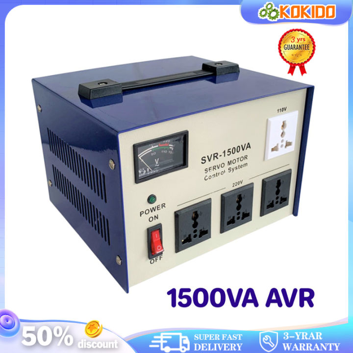 【3 years warranty】S&C AVR Automatic Voltage Regulator SVR1500VA/1000VA ...