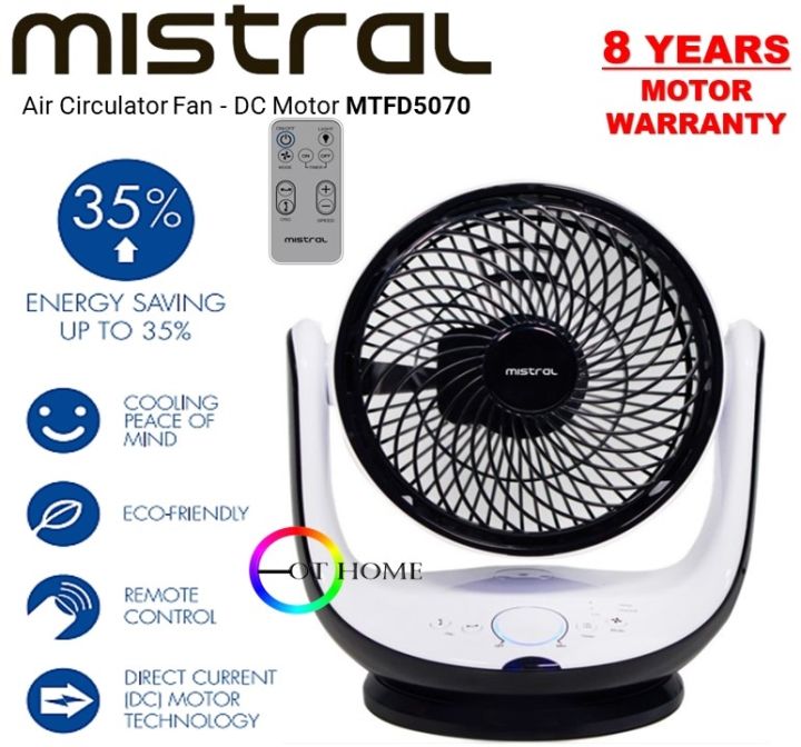 Mistral Air Circulator Fan - DC Motor MTFD5070 | Lazada