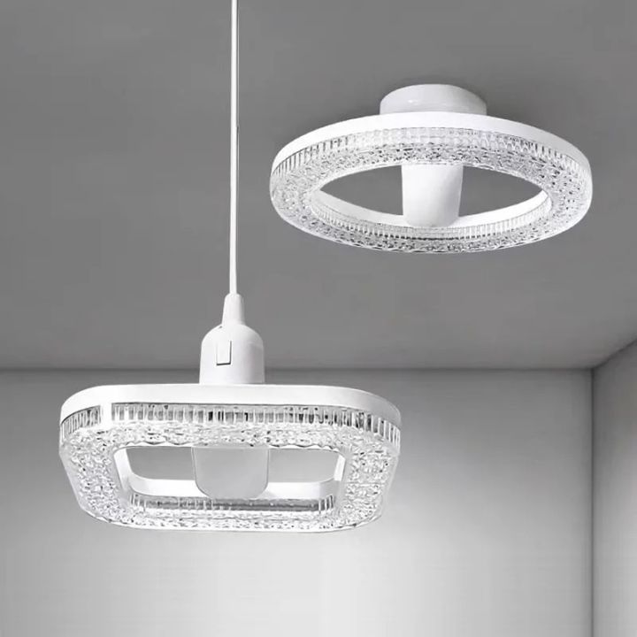 New LED ceiling light crystal E27 bulb 18W 24W pendant light AC220V ...