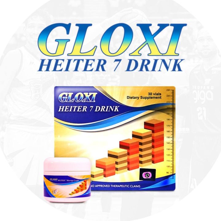 GLOXI HEITER 7 Drink Original Height Enhancer 30 Vials with Massage Cream | Lazada PH