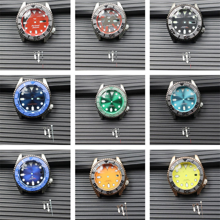 41MM Waterproof Modified Watch Case Embossed Ceramic Bezel Watch Case ...