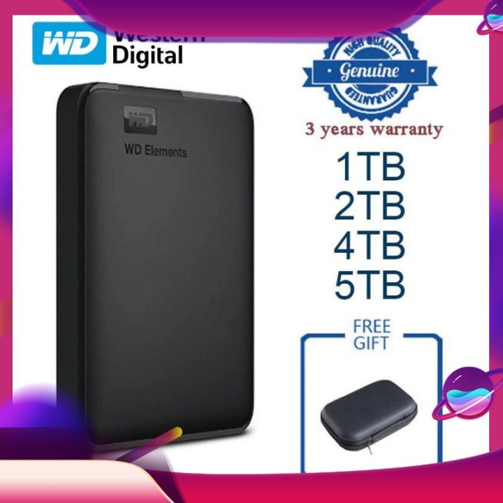 ส่งจากกรุงเทพ WD 2TB USB 3.0 HDD 2.5 WD External hdd 2TB Portable Hard ...