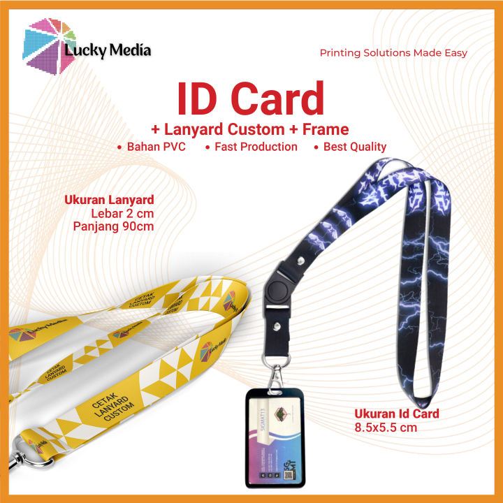Cetak ID Card dan Tali Lanyard Custom / Paket ID Card dan Tali Lanyard ...
