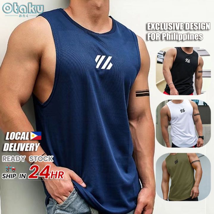 Otaku Oversize Korean Style Men's Tank Top For Men Gym Muscle Fitness ...