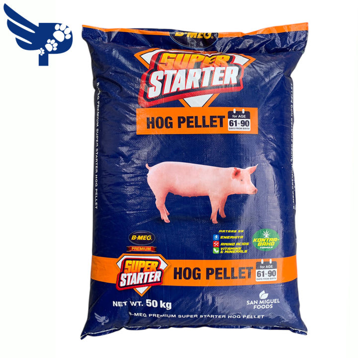 B-MEG Premium Starter Hog Pellet - New Packaging - For Pigs, Hogs ...