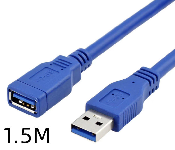 USB 3.0 Extension Extender Cable Cord M/F Standard Male to Female 1.5M ...