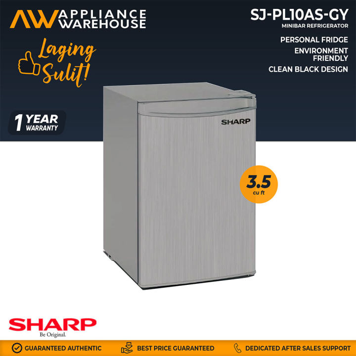 Sharp Mini Fridge Personal Refrigerator SJ-PL10AS-GY 3.5 cuft[Appliance ...