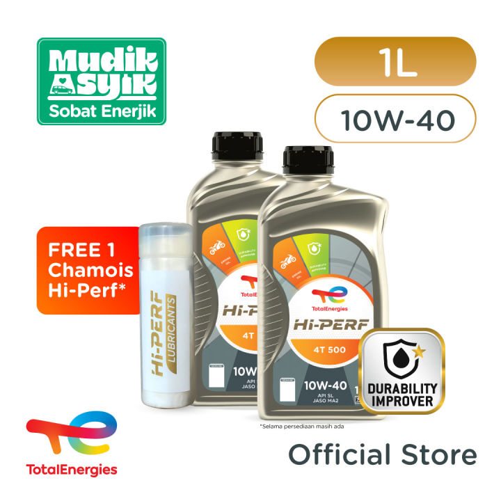 TotalEnergies - Hi-Perf 4T 500 10W-40 Oli Motor 1L (ISI2) Free ...