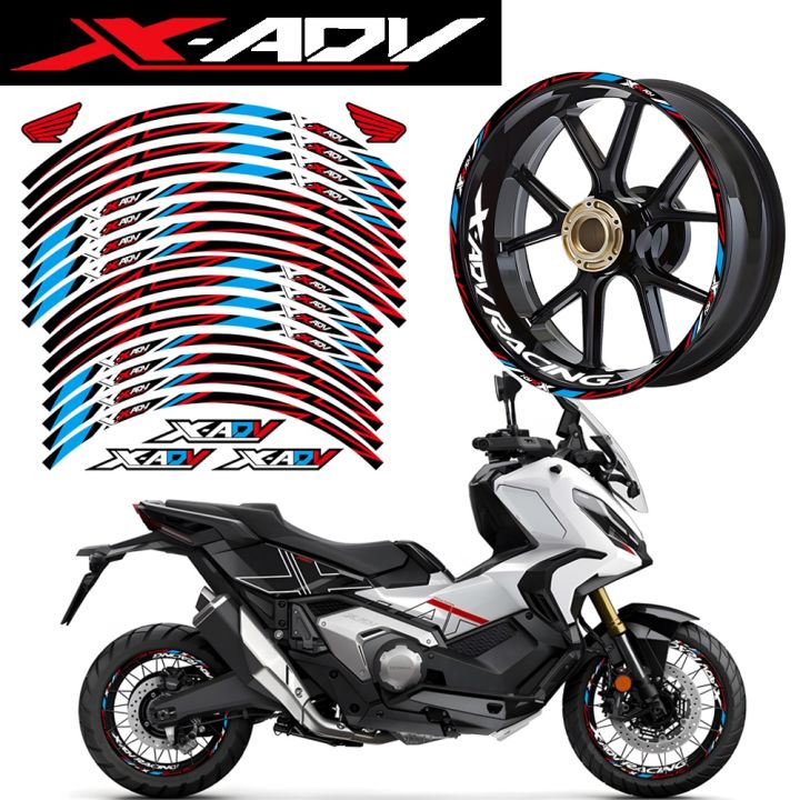 For Honda XADV X-ADV 750 Reflective Motorcycle Wheel Hub Sticker Motor ...