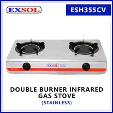 Gas Stove Double Burner Infrared EXSOL ESH355CV Stainless Steel | Lazada PH